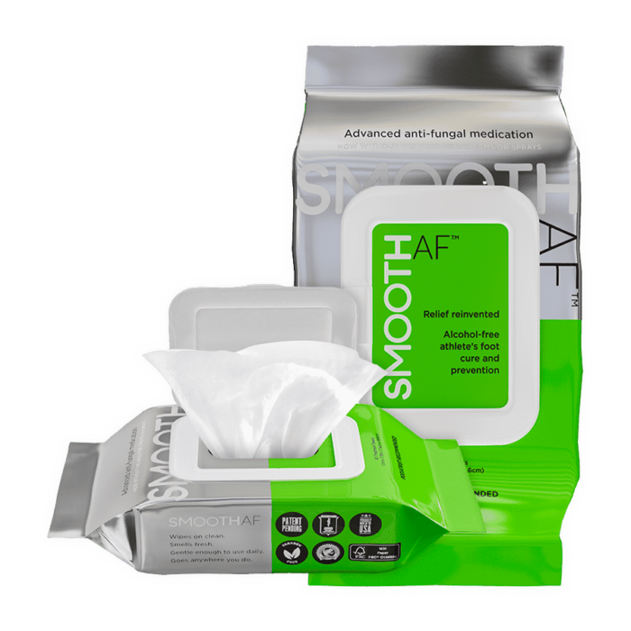 Smooth AF® - Alcohol Free Anti-Fungal Foot Wipes